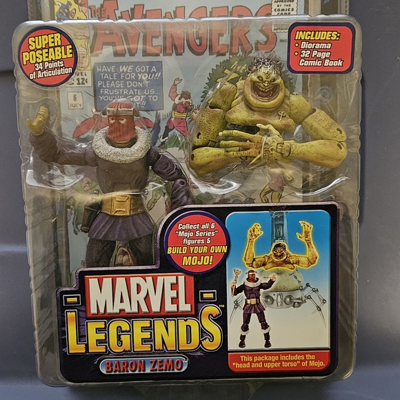 Marvel | Toys | Marvel Legends Baron Zemo And Mojo Action Figures ...
